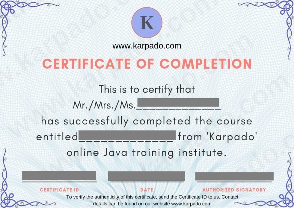 Java Success Program – karpado.com